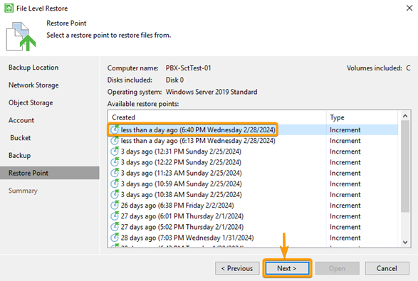 How To: Perform File Level Restore using Veeam Agent for Windows