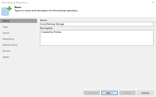 How to: Create a Backup Repository using Veeam B&R