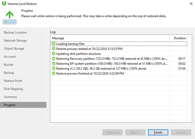 How To: Perform Volume Level Restore using Veeam Agent for Windows