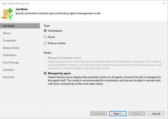 How to: Create a Physical Backup Job using Veeam B&R
